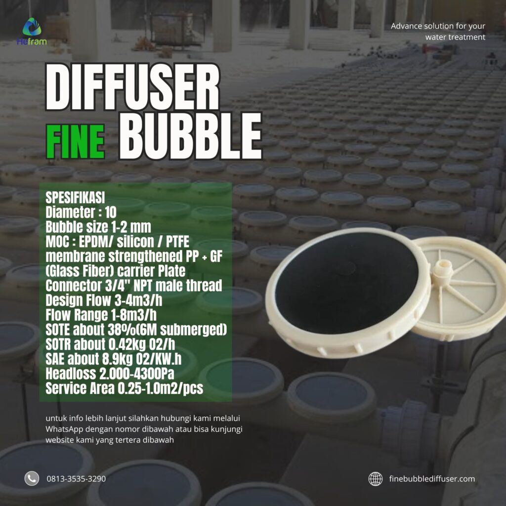 Pond Diffuser Aerator - PT. Hefram Asasta Indonesia